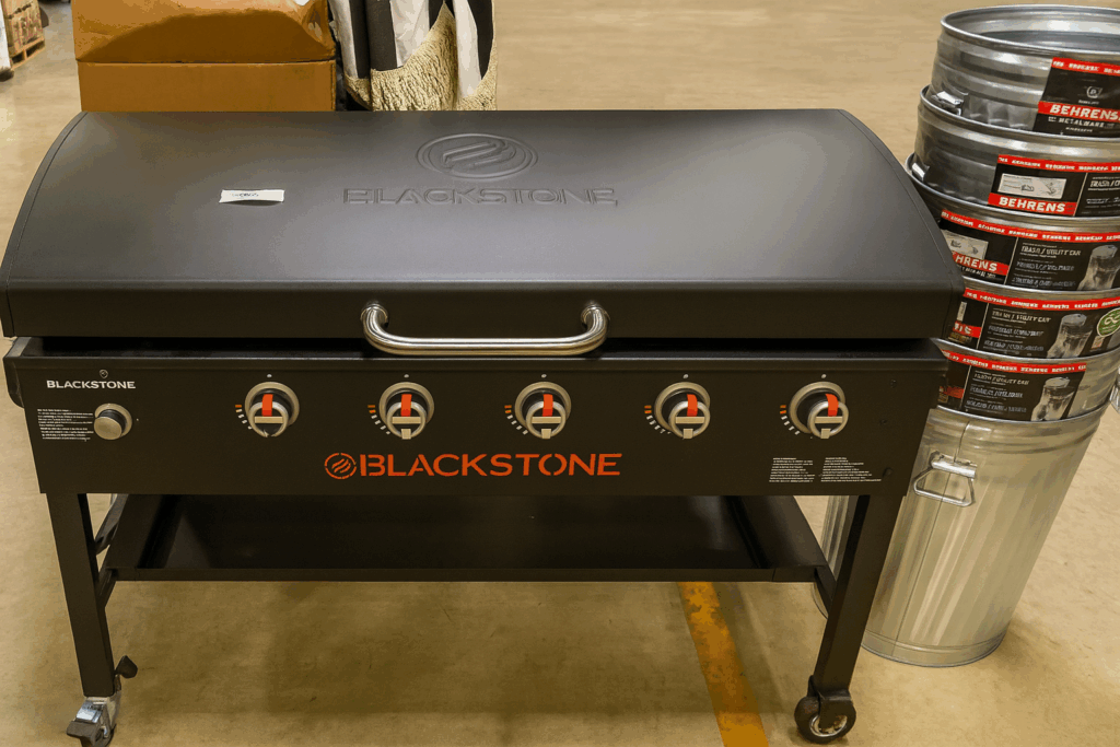 Blackstone 36″ 4-Burner Outdoor Griddle – Heavy-Duty Flat Top Grill for ... Blackstone 36″ 4-Burner Outdoor Griddle – Heavy-Duty Flat Top Grill for ...